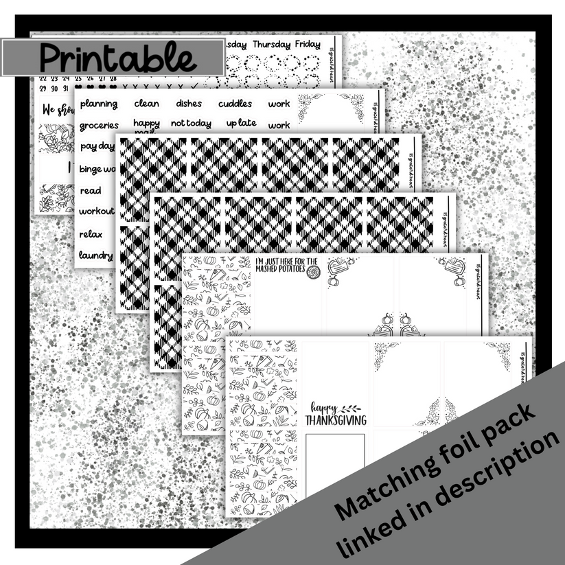 Printable - Grateful Heart Weekly Kit – LynnerDesigns