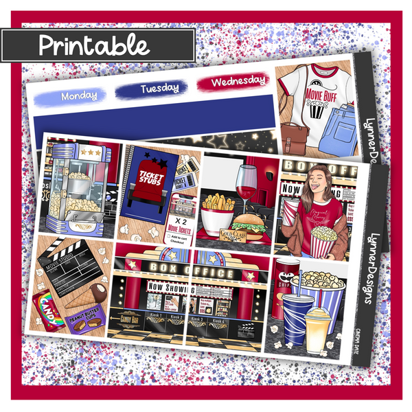Printable - Cinema Date Weekly Kit – LynnerDesigns