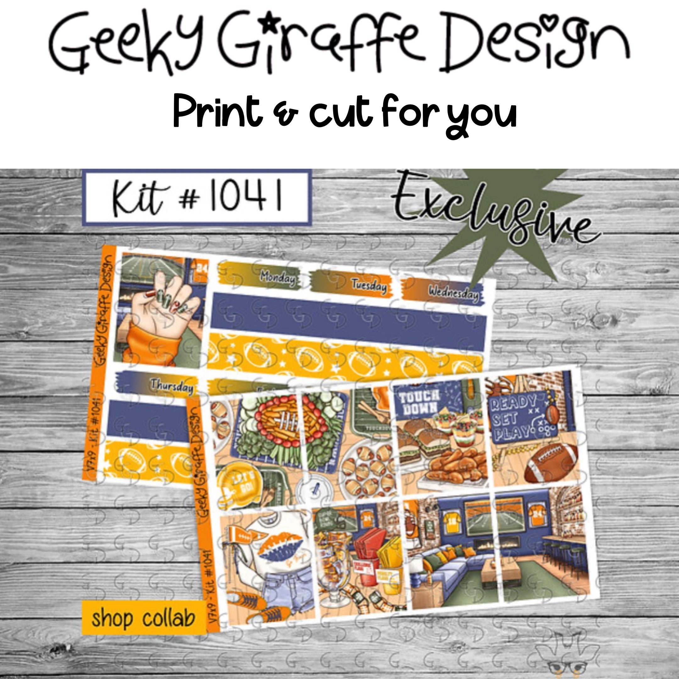 Geeky Giraffe Design kit 1041 - MUST buy printable from her shop first ...