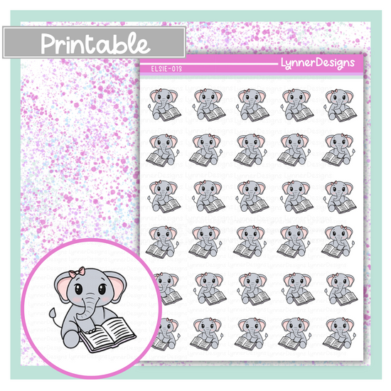 Printable - Elsie 013 - Reading – LynnerDesigns