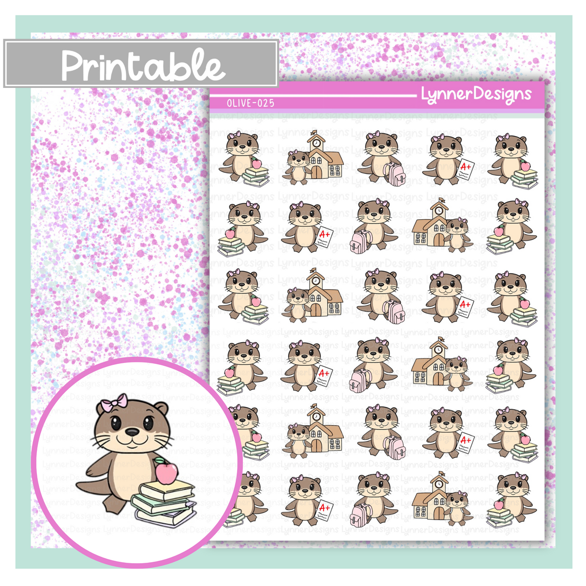 Printable - Olive 025 - Back to School – LynnerDesigns