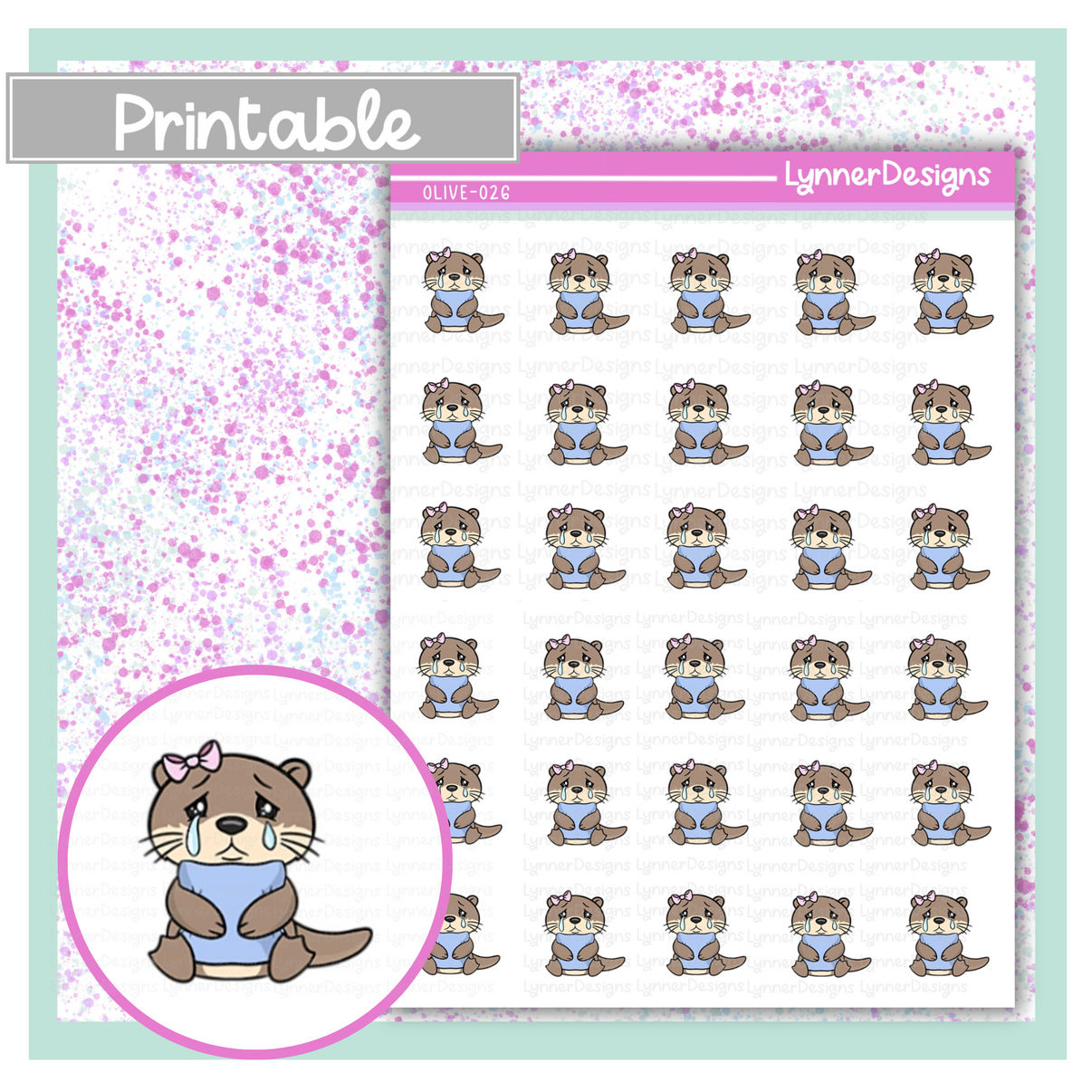 Printable - Olive 026 - Sad / Crying – LynnerDesigns