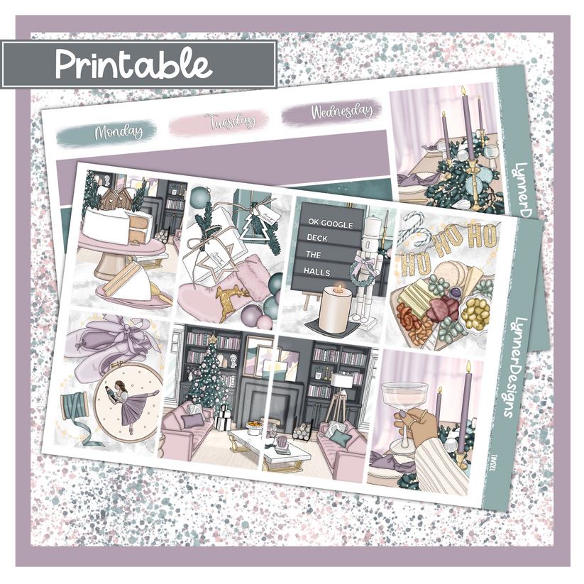 Printable - Tinsel Weekly Kit – LynnerDesigns
