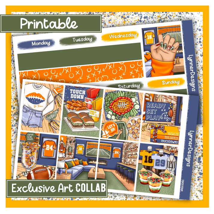 Printable - Touchdown Weekly Kit – LynnerDesigns